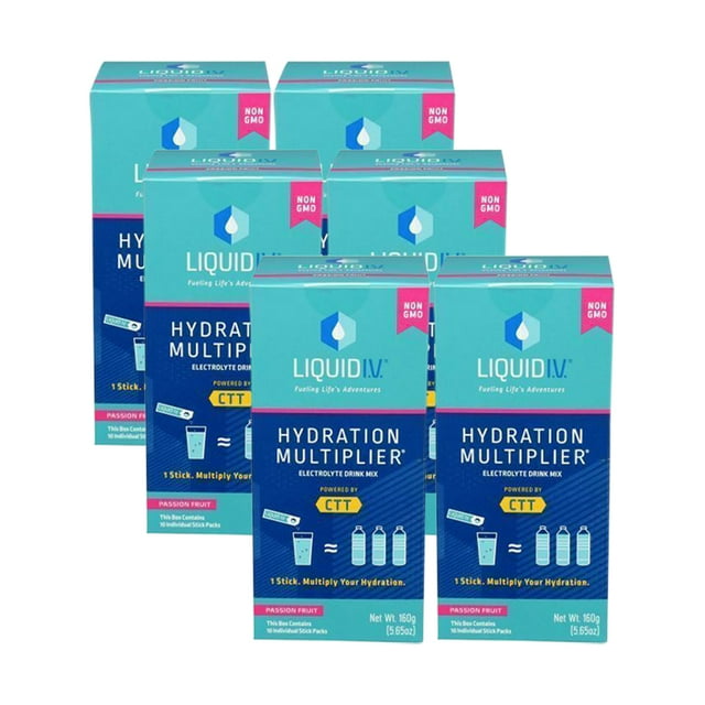 Liquid I.V. Hydration Multiplier, Electrolyte Drink Mix, Passion Fruit ...