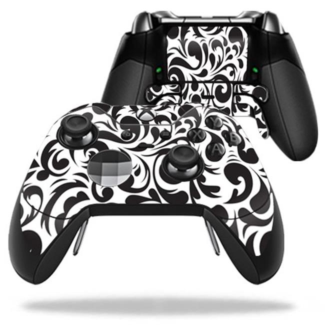 MightySkins MIELITECO-Swirly Black Skin Decal Wrap for Microsoft Xbox ...