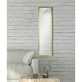 Mainstays Gold Full-Length Rectangular Mirror 13x49 Wall Door Mirror ...