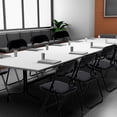 Folding Chairs with Padded Seats 280 lbs Capacity Steel Frame Fold Flat ...