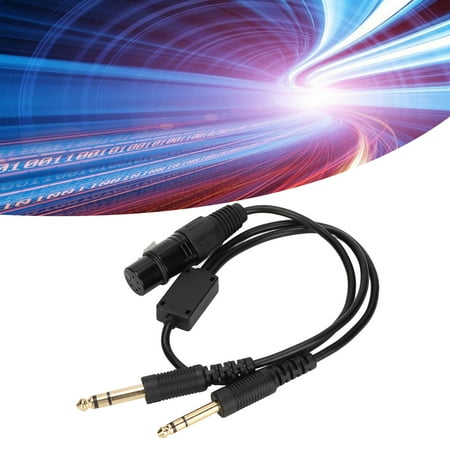 ANGGREK XLR To 2 GA Plug Conversion Cable,XLR To GA Dual Plug Cable ...
