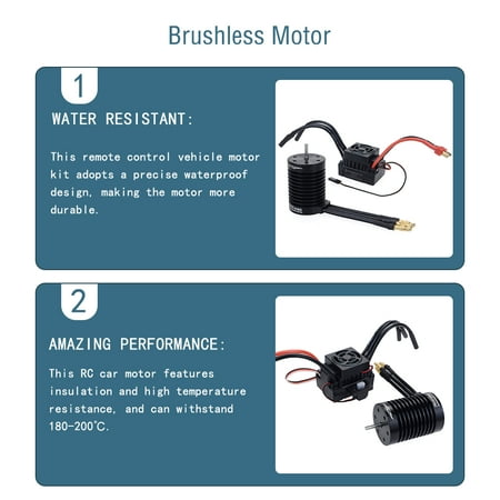 1/10 RC Car Brushless Motor Set Aluminum Alloy Remote motor set is an ...