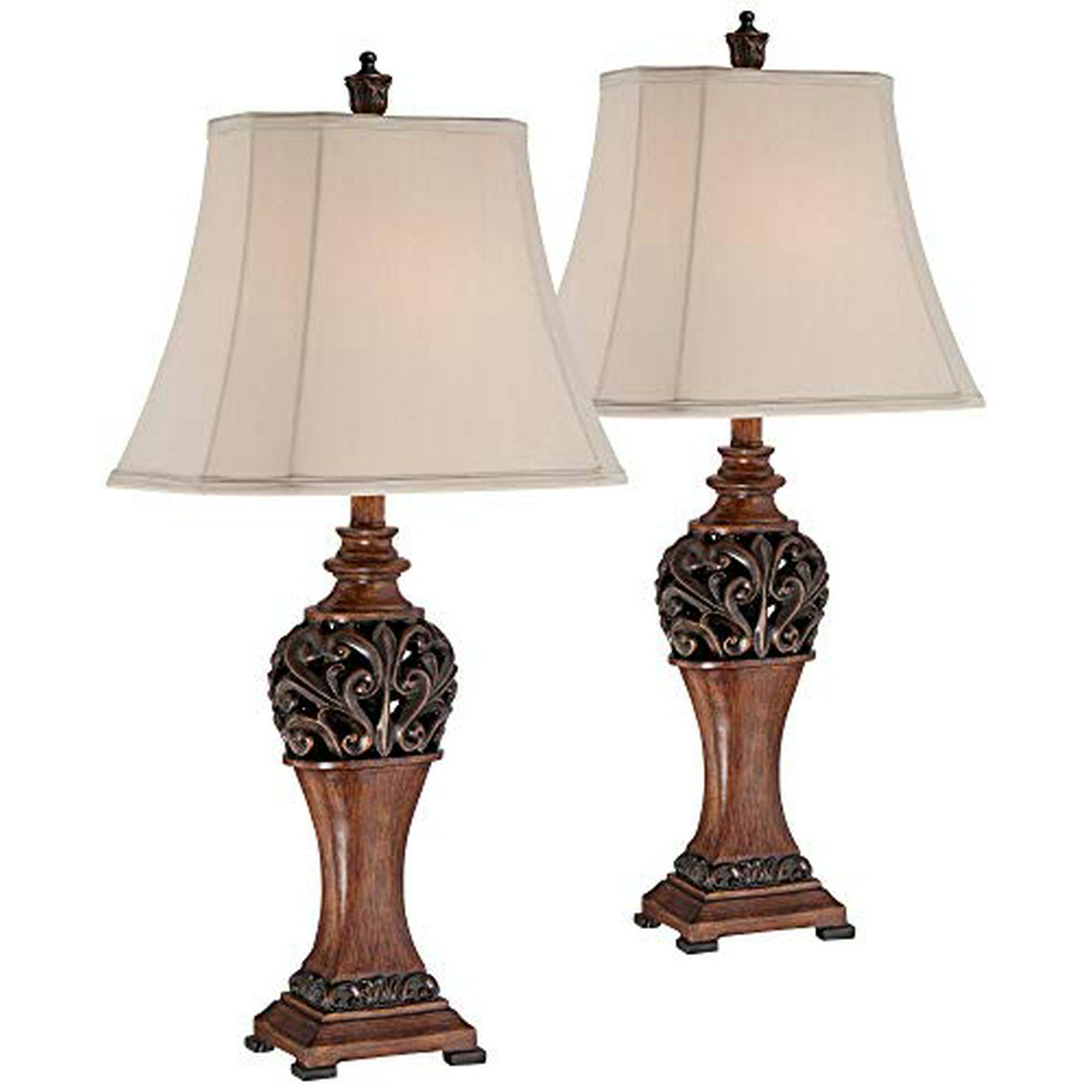 Click here for Regency Hill Exeter 30 High Wood Finish Table Lamp... prices