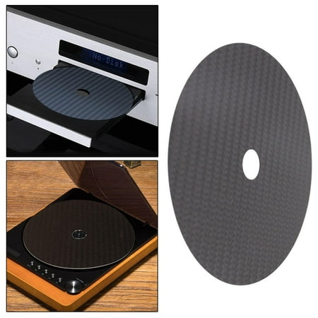 CD Stabilizer Tuning Mat Carbon Fiber DVD Turntable 0.2mm Black ...