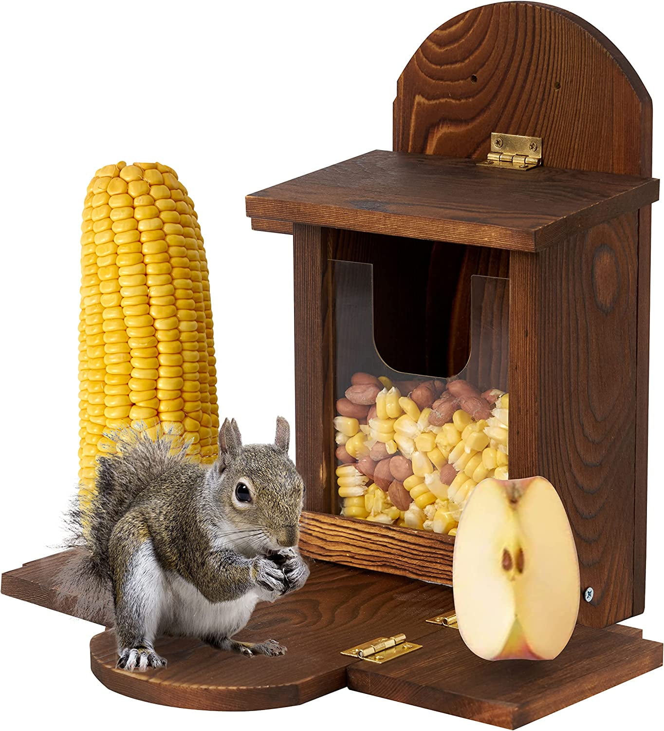 Squirrel Feeder Table, Wooden Squirrel Picnic Table Feeder, Durable ...