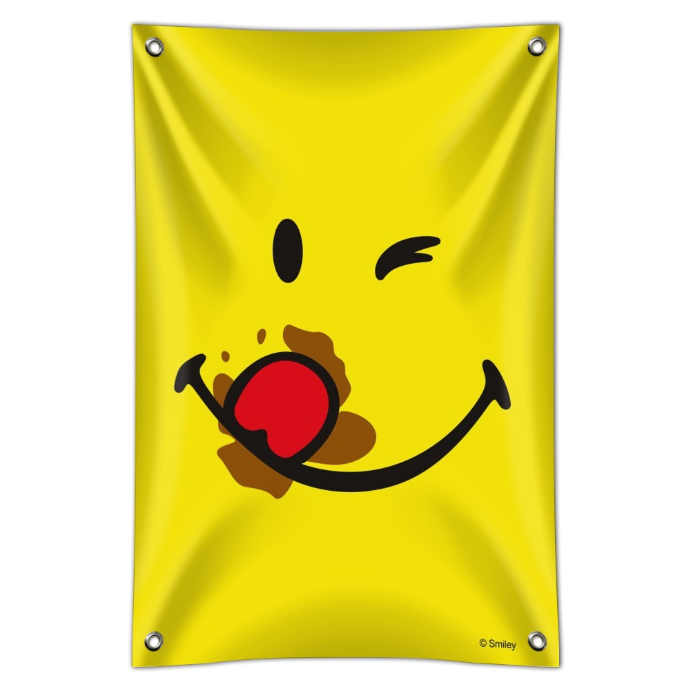 Smiley Smile Messy Eater Wink Yellow Face Home Business Office Sign ...