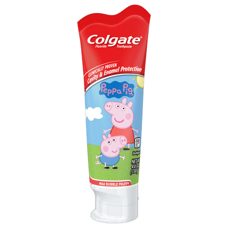 Colgate Kids Toothpaste with Anticavity Fluoride, Peppa Pig, 4.6 ounces ...