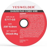 YESWELDER Flux Core Gasless Mig Wire, Mild Steel E71TGS.030-Diameter, 2-Pound Spool - Walmart.com