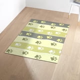 CafePress - Cute Paw Prints Area Rug - 3'x5' Decorative Area Rug ...
