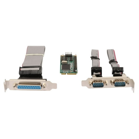 Mini PCIe Combo Serial Parallel Expansion Card, 6Gbs 2 RS 232 Port 1 ...