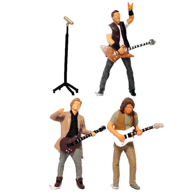 1/64 Rock Music Figures DIY Projects Desktop Ornament S Scale Movie ...