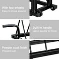 Zimtown Horizontal Barbell Bumper Plate Rack, Olympic Bar Storage ...
