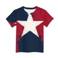 Big Boys Short Sleeve Shirts Patriotic Graphic For Kids Fourth Of July ...