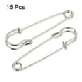 Uxcell 2.17 inch Large Metal Sewing Pins Safety Pins for Office Home ...