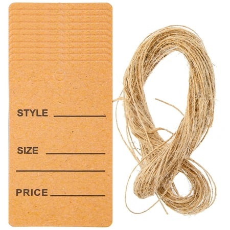 200pcs Price Tags with String Clothing Price Tags Writable Paper Tags ...
