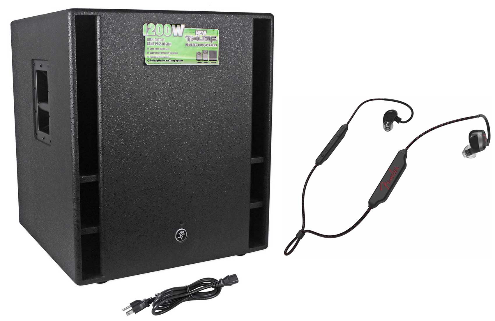 Mackie THUMP18 THUMP-18 18" 1200 Watt Powered Subwoofer Sub+Fender ...