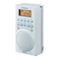 Sangean Waterproof Shower Radio, AM/FM/WX, Compact Design, Sky Blue ...