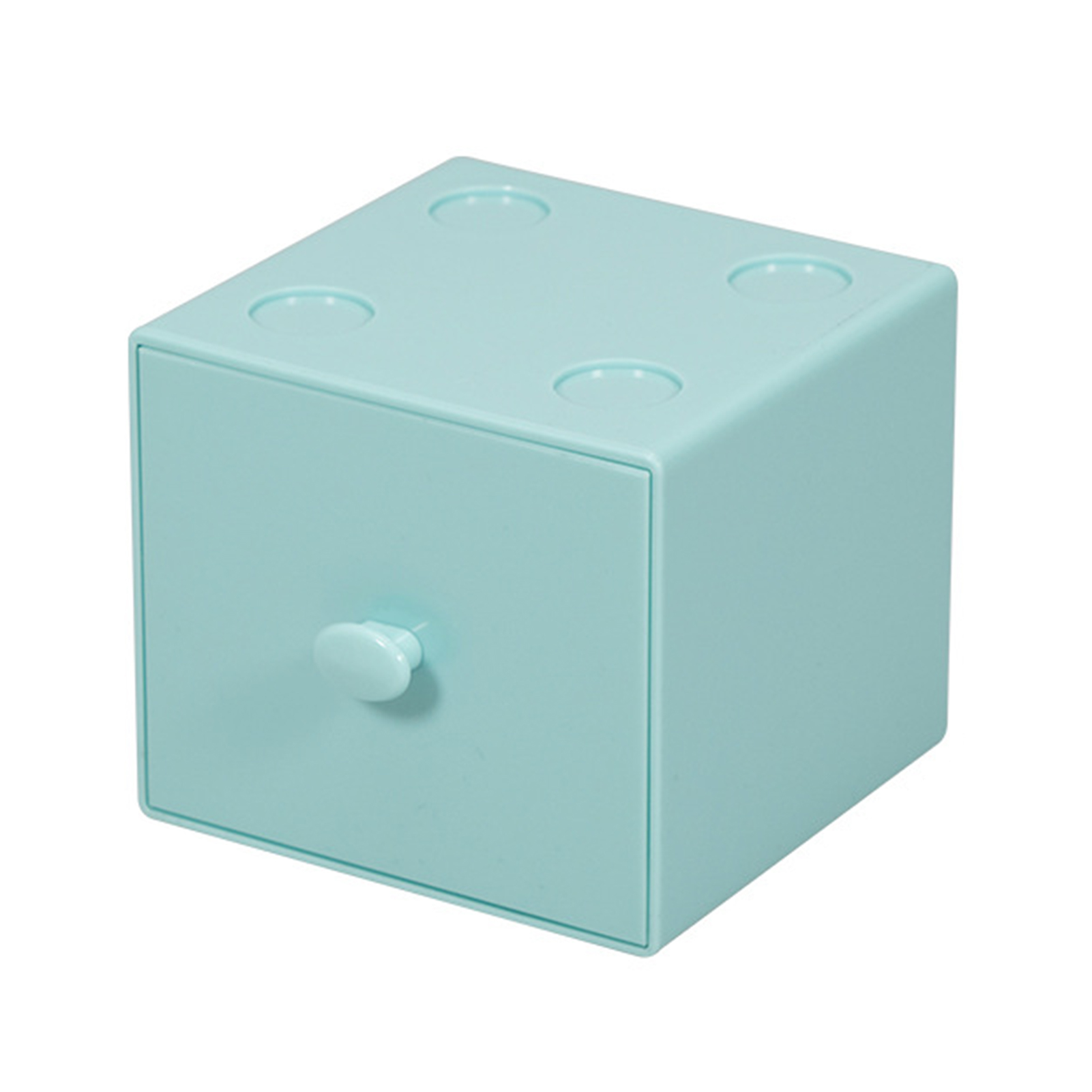 Block Cube Shape Storage Box - High Capacity, Drawer Type with Handle ...