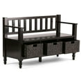 Simpli Home Dakota Entryway Storage Bench - Walmart.com