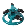 360 Degree Rotary Lawn Watering Sprinkler with 3 Nozzle Pipe Hose, Eco ...
