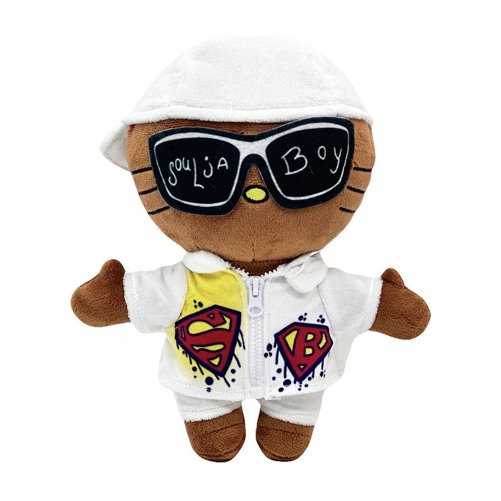 Hello Kitty Soulja Boy Plush Toy, Hello Kitty 50th Anniversary Commemoration Doll, Cute Cat ...