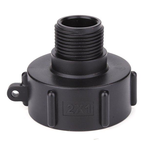 Plastic IBC Tank Fittings Coarse Threaded Cap Water Tap Adapter (2x1 ...