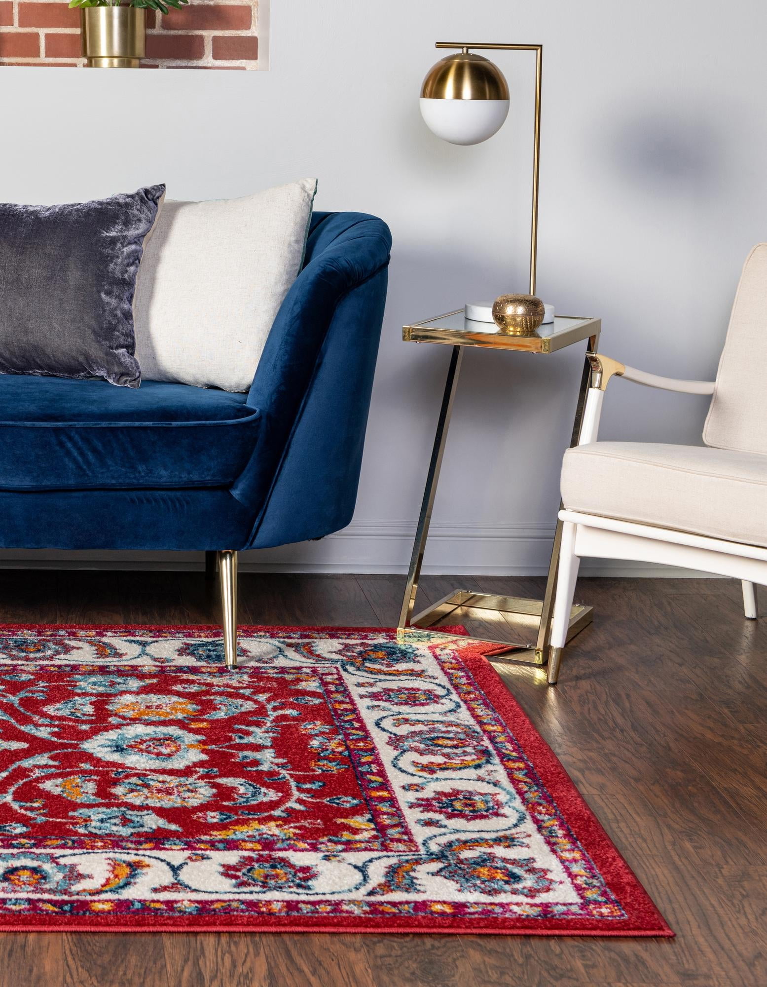 Rugs.com Aurelia Collection Rug – 10' x 13' Magenta Medium-Pile Rug ...