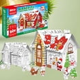 BESTSKY 2026 New Diy Christmas Playhouse Foldable Cardboard House for ...