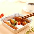 30 Pack 8” × 8” Square Aluminum Baking Pans with Clear Plastic Lids ...