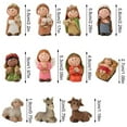 Glowing Christmas Decor: A 12-Piece Resin Nativity Scene Set with LED ...