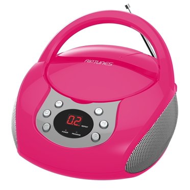 Blackweb Bluetooth CD Player with FM Radio, Red and Black - Walmart.com