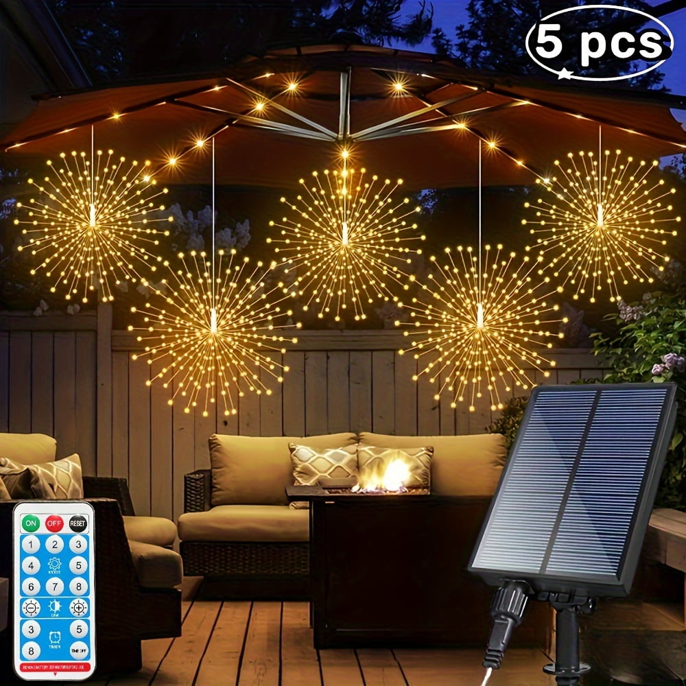 Click here for Grm 5pcs 480leds Solar Starburst Sphere Lights  Fi... prices