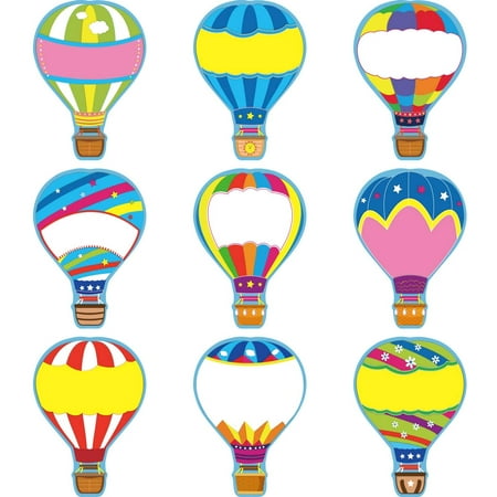 54 Pieces Colorful Hot Air Balloon Cutouts Hot Air Balloon Name Tags ...