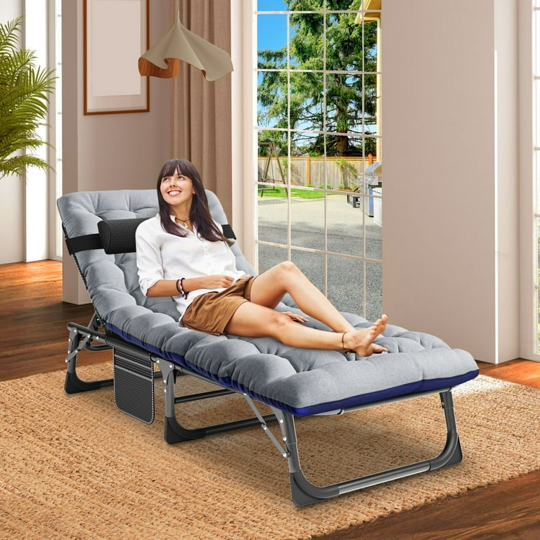 Mophoto Folding Bed Cot Portable Beds Frame Portable Fold Up Bed for Outdoor Travel Foldable Bed with Frame Foldaway Guest Bed Sleeping Bed Cot