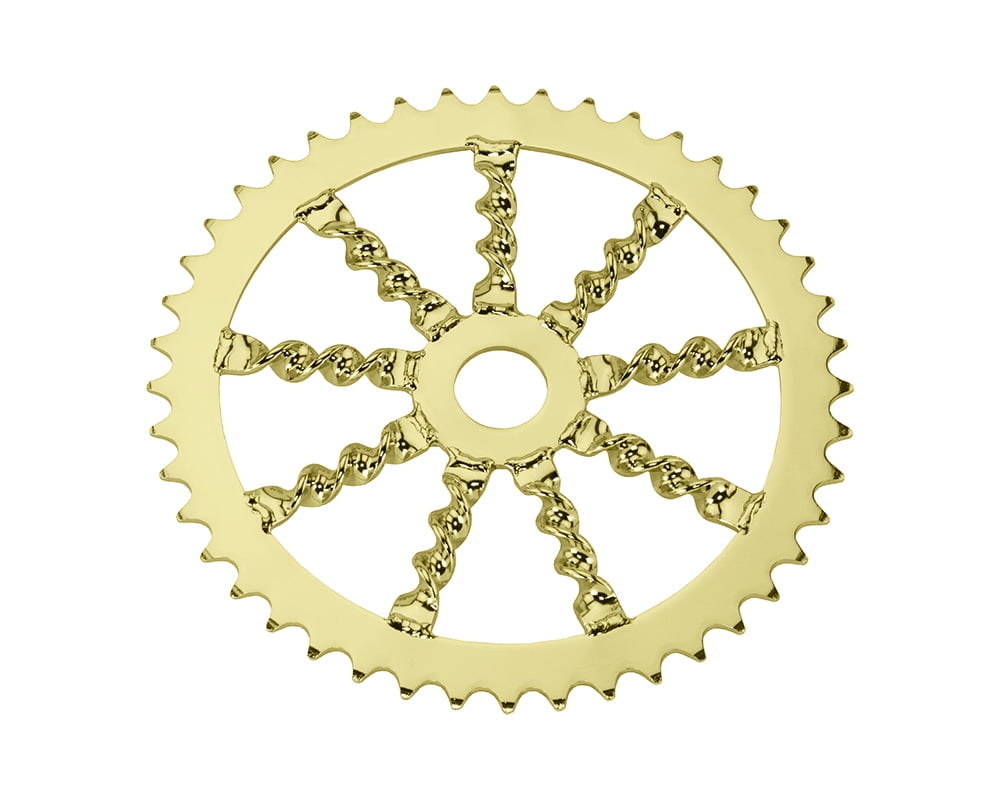 Lowrider bike Flat Twisted Steel Chainring 1/2 X 1/8 44t Gold ...