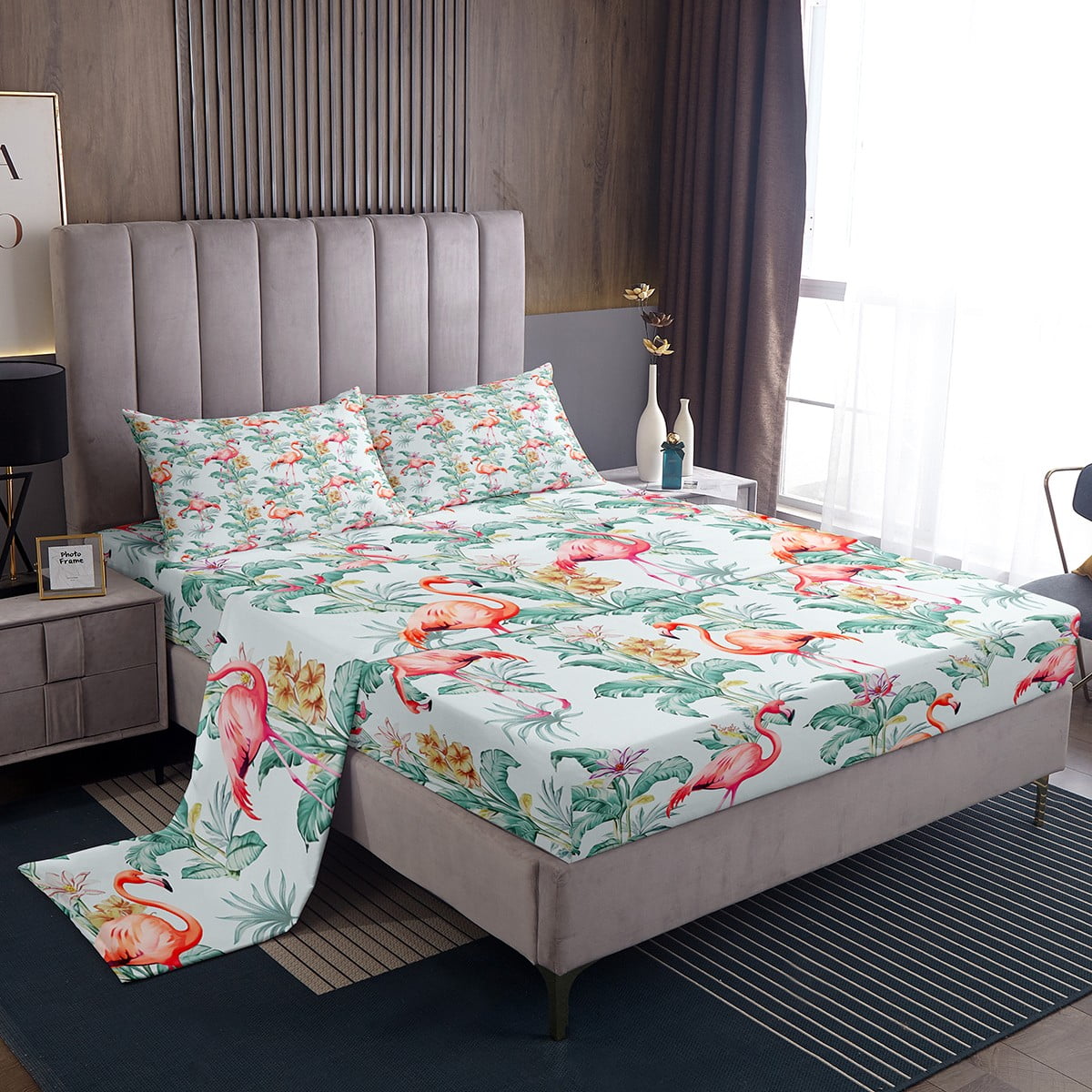 Click here for Erosebridal Cute Flamingo Bed Sheets Set Queen Siz... prices