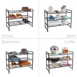 Mainstays 3 Tier Metal Shoe Rack - Walmart.com