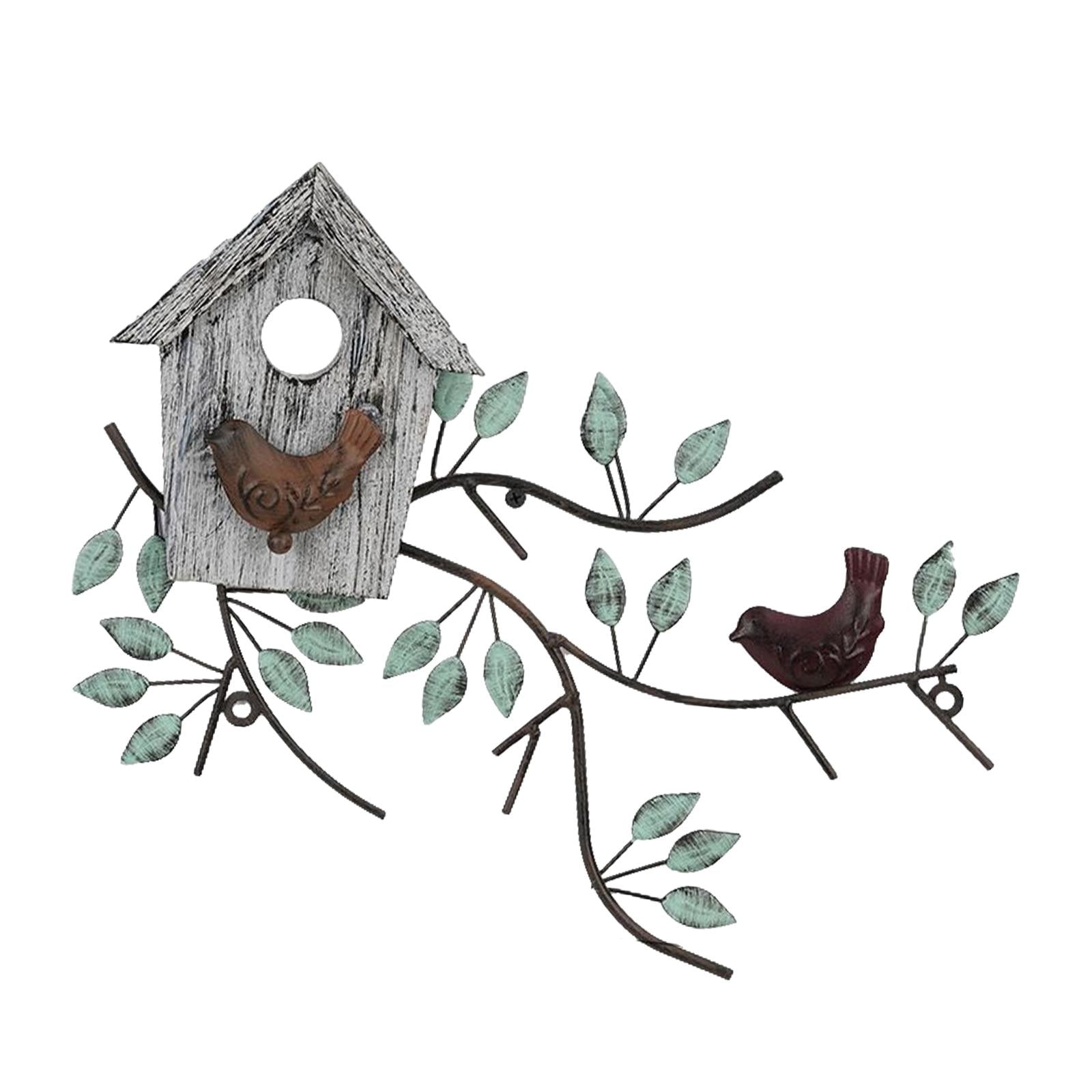 Click here for Elodie Birds Wall Decor Birdhouse Art Decorations... prices