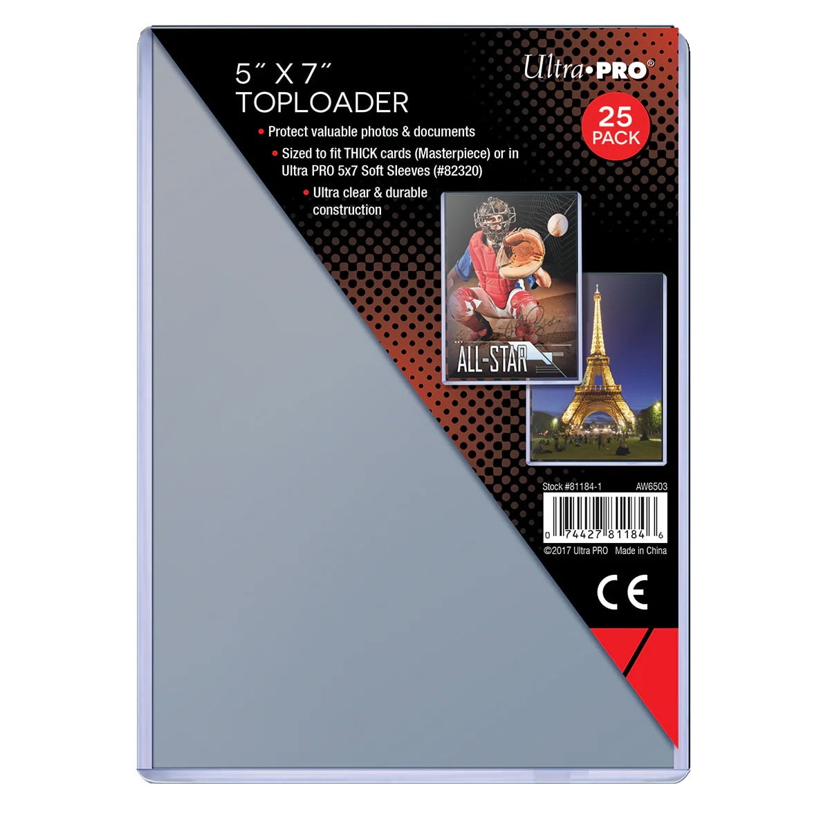 Click here for Ultra Pro 5 X 7 Toploaders (25ct) prices