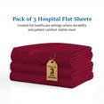 3 Pack Hospital Bed Flat Sheets Only, 66 x 104 Inches, 100% Egyptian ...