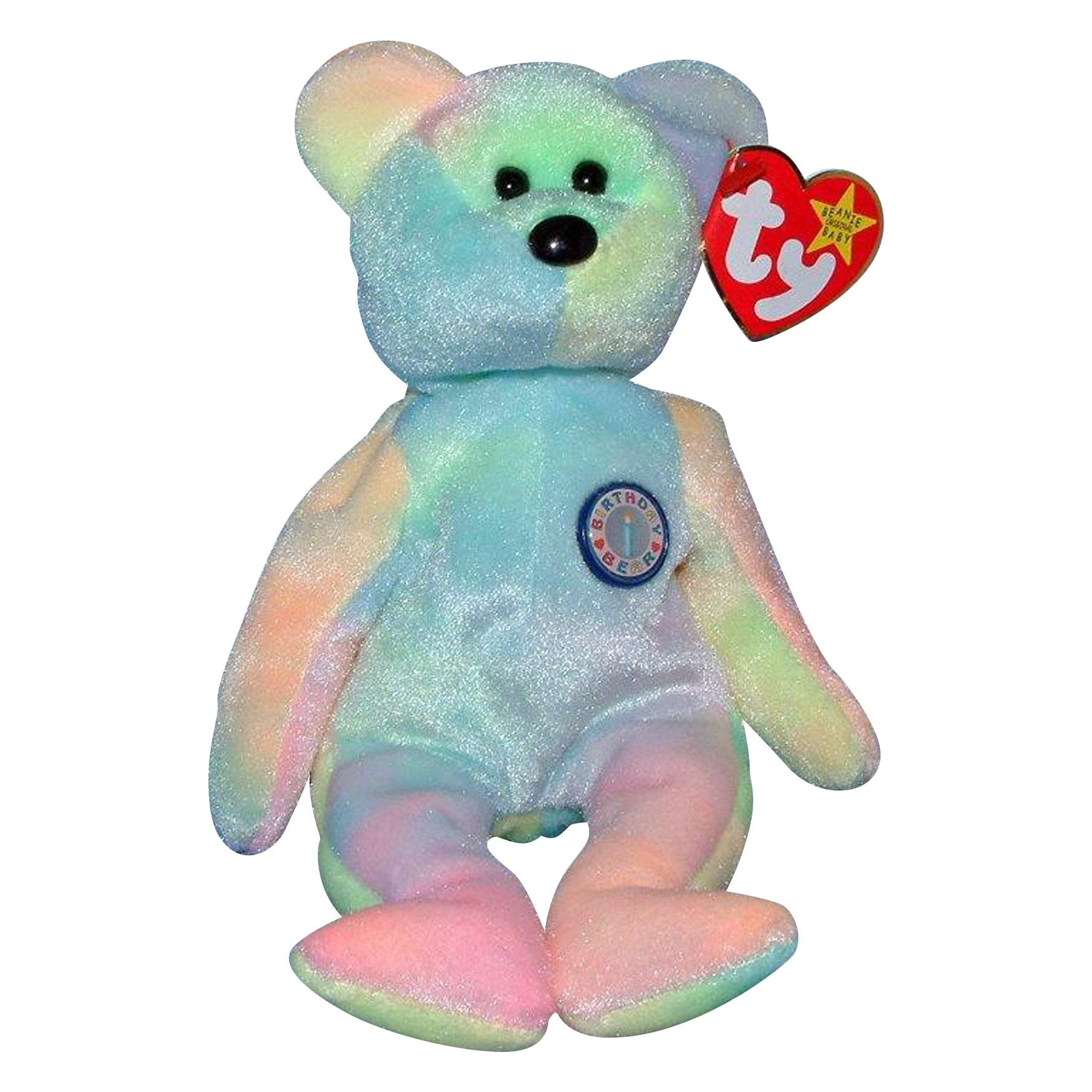 Ty Beanie Baby: B.B. Bear the Bear | Stuffed Animal | MWMT - Walmart.com