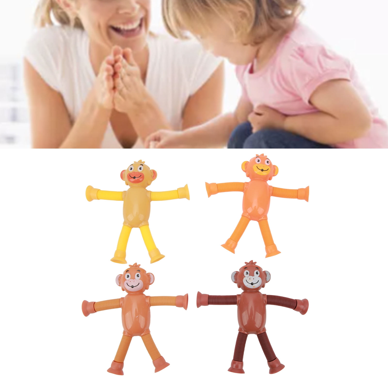 Click here for Zaqw 4pcs Telescopic Suction Cup Toy  Glowing Cute... prices