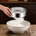 SomWiBe 6 Inch Flour Sifter 60 Mesh Sieve Stainless Steel Round Sieve ...
