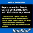 HubStar Hubcap for Toyota Corolla 2014-2016 Premium Replica 16-inch Replacement Set - Walmart.com