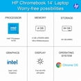 HP Chromebook 14" Laptop, FHD IPS Display Business Laptop, Intel ...