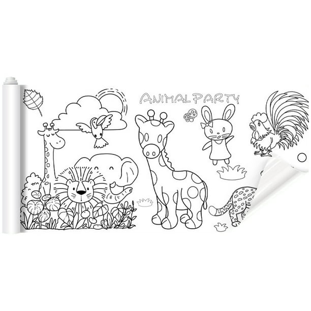 Children's Drawing Roll - Coloring Paper Roll for Kids, Drawing Paper ...