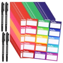 Avery Printable Name Badges, Self-Adhesive, Red Border, 100/Pack ...