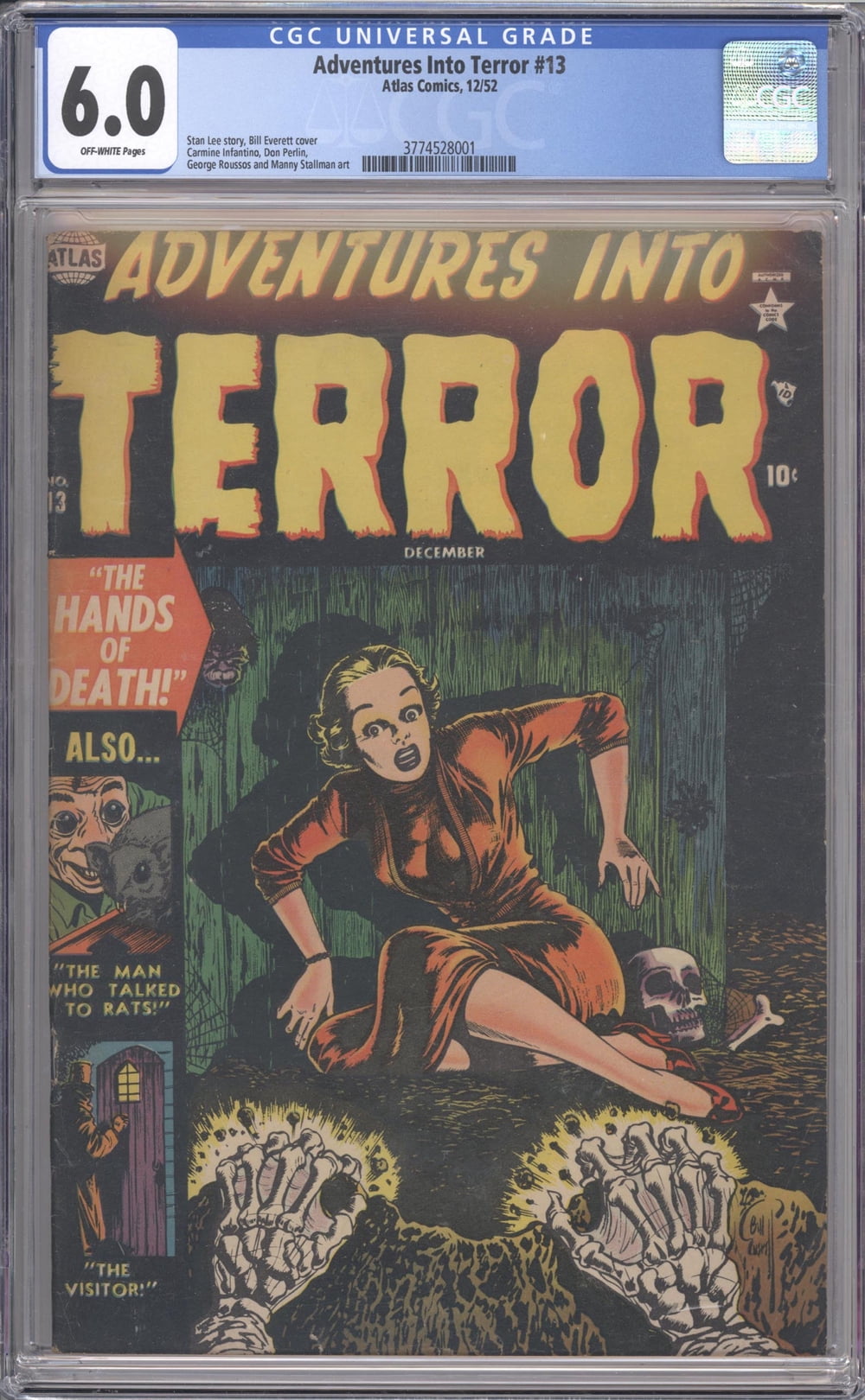 Adventures Into Terror #13 - CGC 6 Comic Book - Walmart.com