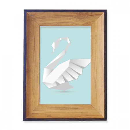 White Swan Pattern Photo Frame Exhibition Display Art Desktop Painting ...