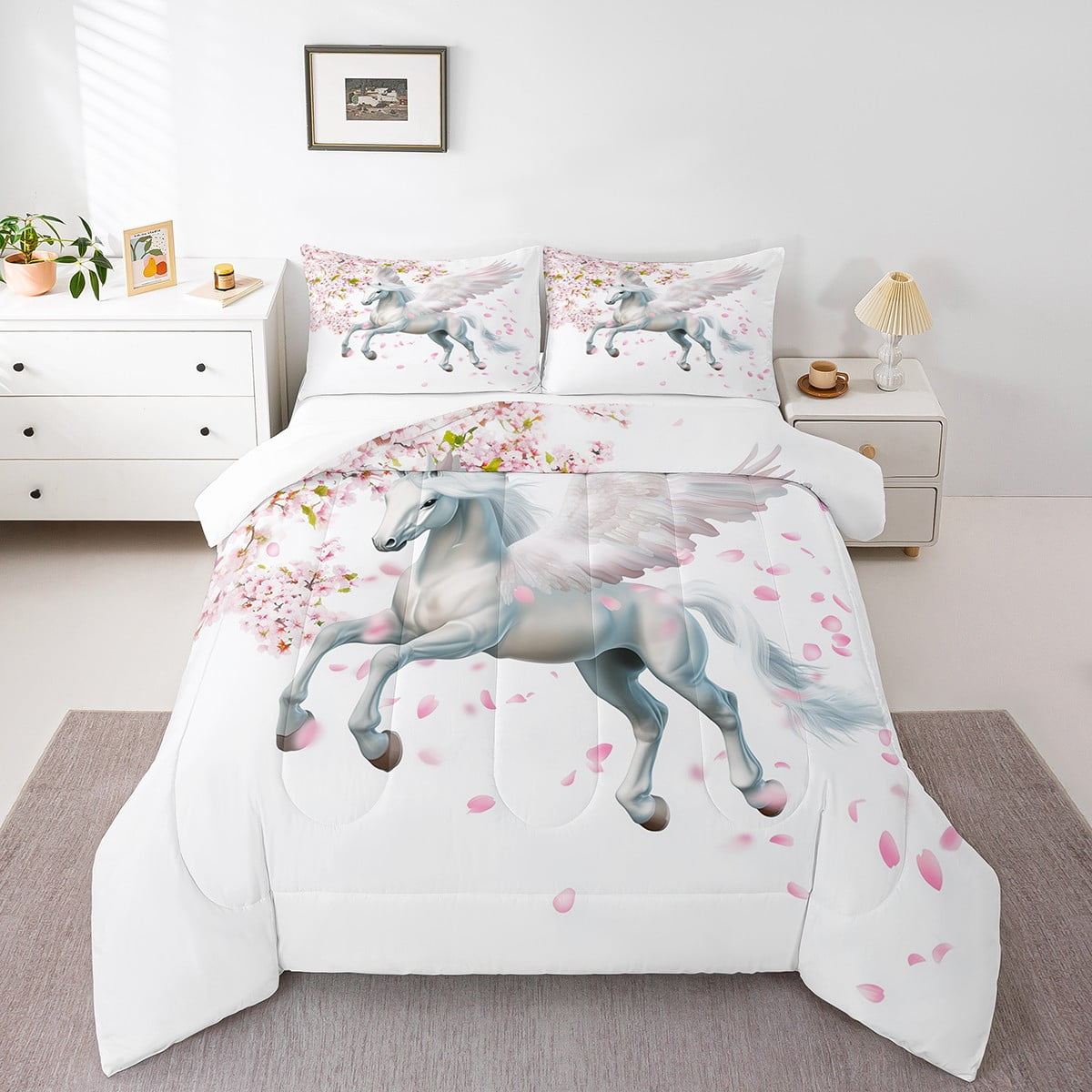Click here for Erosebridal Magical Animal Unicorn Comforter Sets... prices